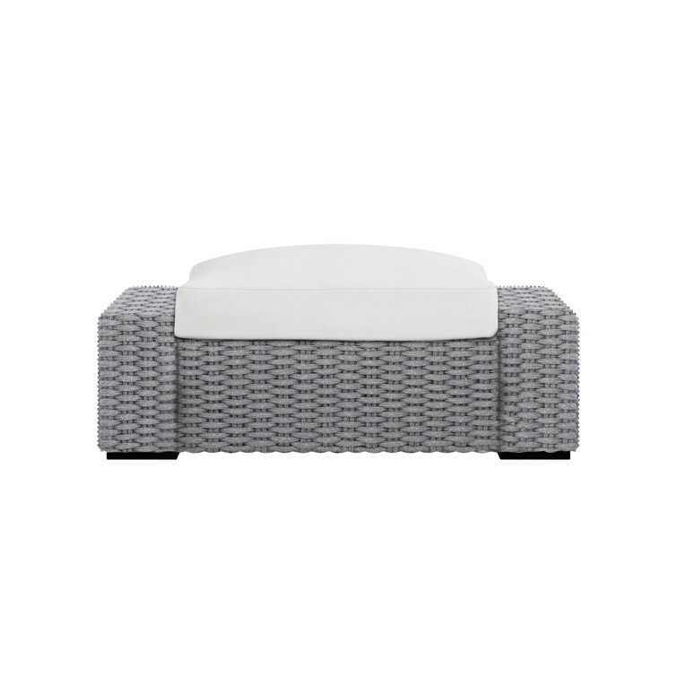 Capri Outdoor Ottoman with Cushion | AllModern